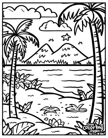 Hawaii Coloring Pages - Free Coloring Pages