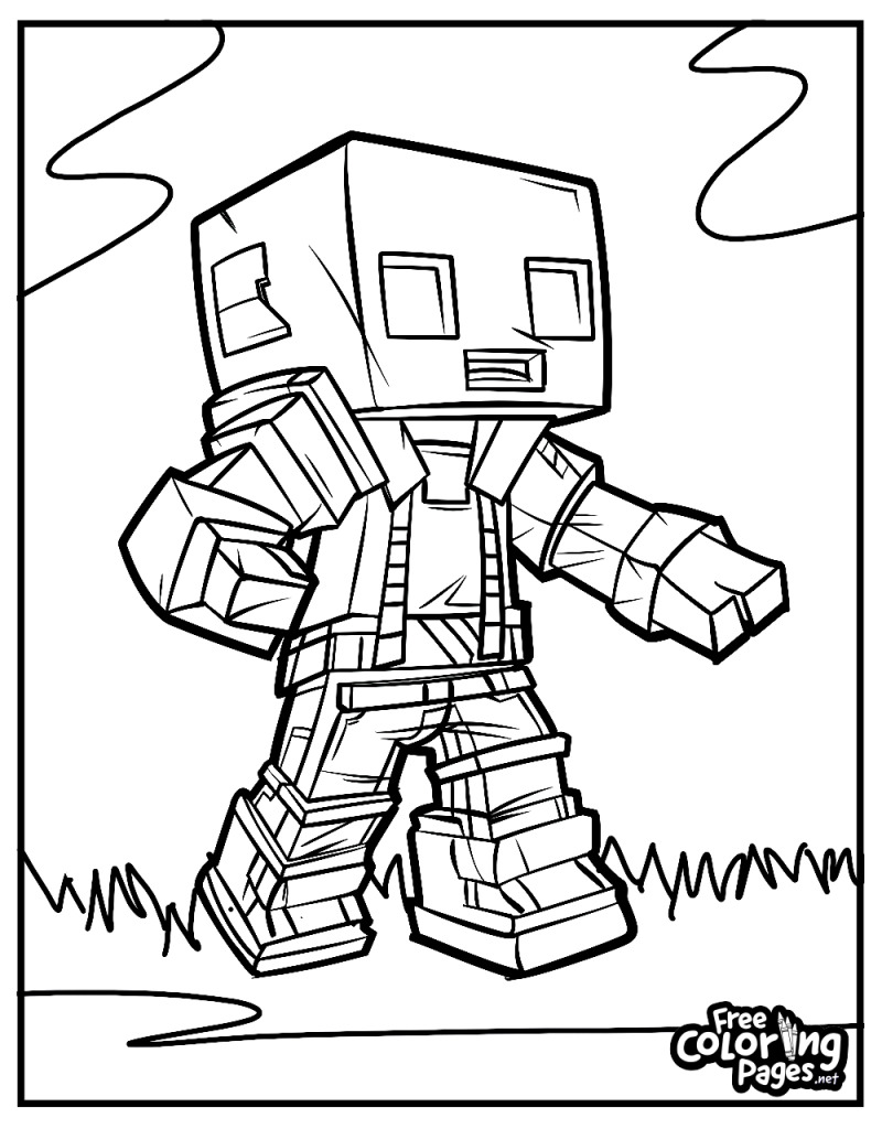 Minecraft Coloring Pages - Free Coloring Pages
