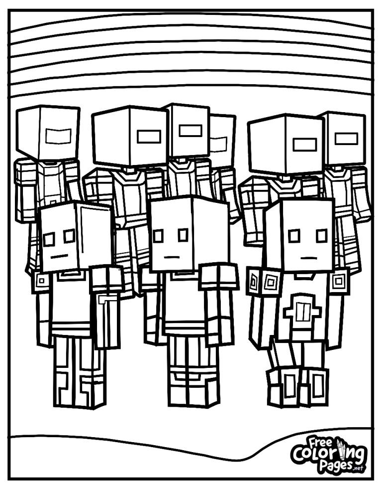 Minecraft Coloring Pages - Free Coloring Pages