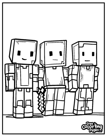 Minecraft Coloring Pages - Free Coloring Pages
